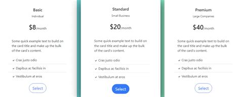 Bootstrap Pricing Tables Effective Package Comparisons