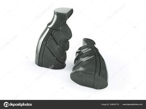 Weapon Handle Render White Background Tactical Handle Firearm Stock