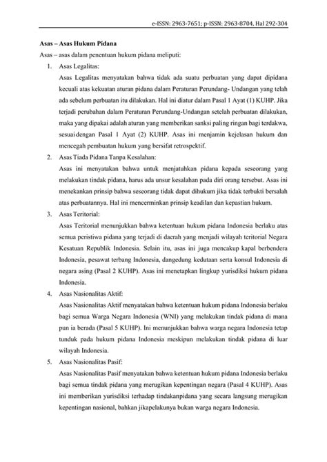 Implementasi Dan Contoh Kasus Implementasi Hukum Pidana Di Indonesia Pdf