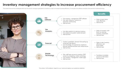 Inventory Management Strategies To Increase Procurement Efficiency Ppt