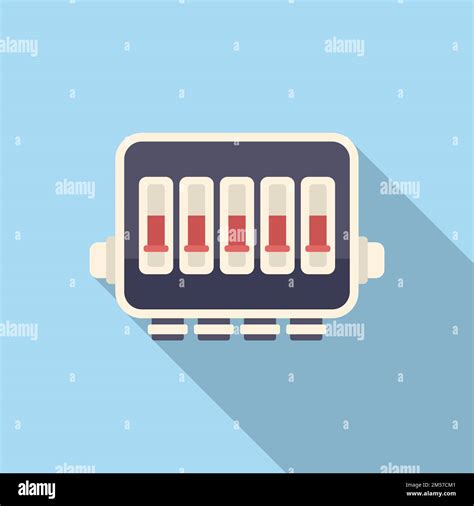 Circuit Junction Box Icon Flat Vector Electric Switch Power Safety Stock Vector Image And Art