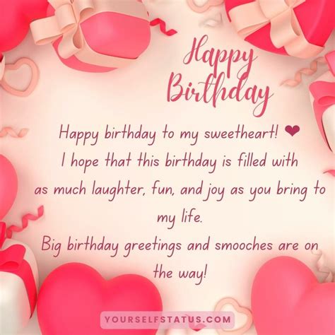 Heartfelt Happy Birthday Wishes To My Love Romantic Cute Advance Birthday Messages Images