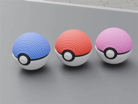 Knitted Pokeball By Liupeiyty Makerworld Download Free 3d Models