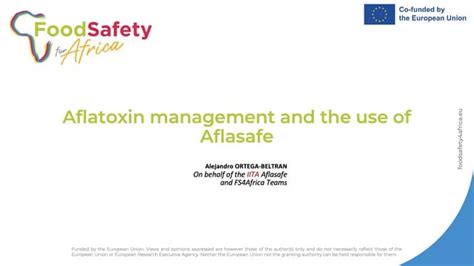 Aflatoxin Management Including The Use Of Aflasafe Pptx