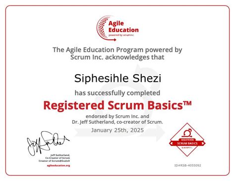 Siphesihle Shezi On Linkedin Registeredscrum Agileeducation