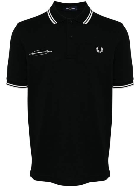 Fred Perry Advantage Perry Polo Shirt In 黑色 Modesens