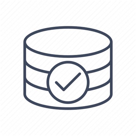 Check Mark Database Database Accepted Icon
