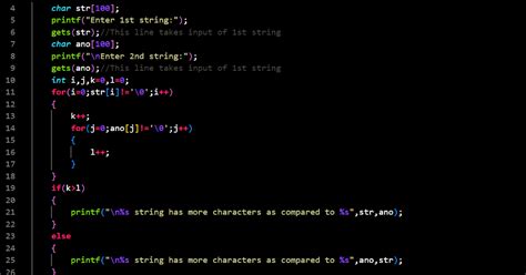 How To Compare Two Strings In C