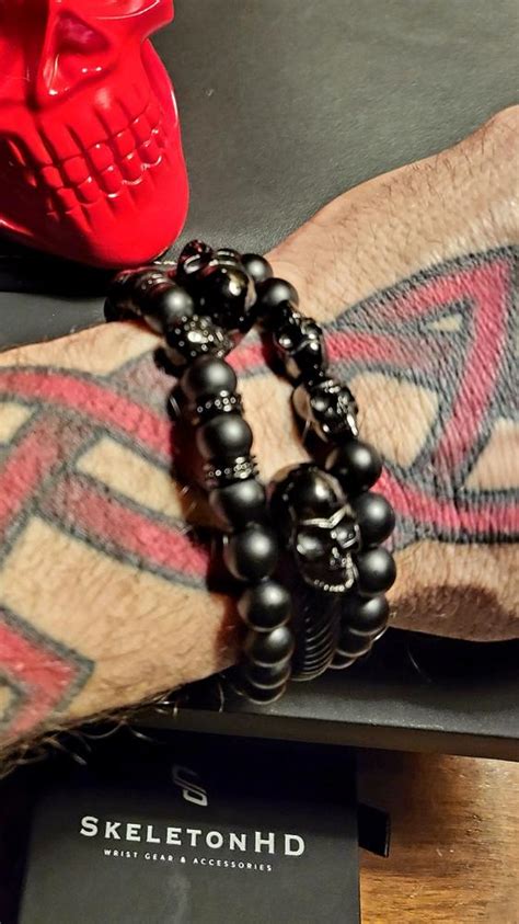 Phantom Stack Premium Skull Bracelets For Men Skeletonhd