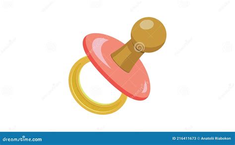 Rubber Pacifier Icon Animation Stock Video Video Of Care Isolated 216411673