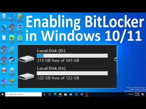 How To Setup Bitlocker On Windows 810 Tutorial Youtube Minimum
