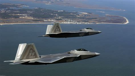 Two F 22 Raptors Stealth Fighter Aircraft Defence Forum And Military