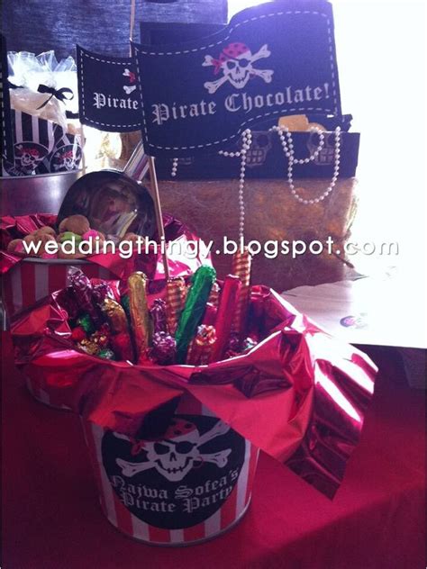 Wedding Thingy Ahoy Matey Pirate Candy Buffet