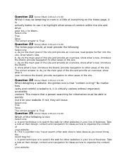Cs 2205 Self Quis Part4 Docx Question 22 Correct Mark 1 00 Out Of 1