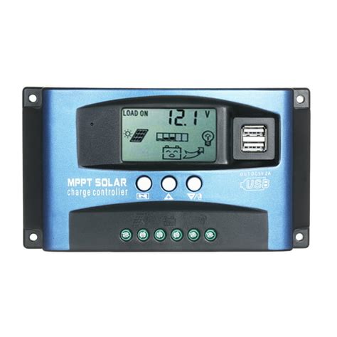 Controlador De Carga Solar Mppt Controlador Solar Dual Usb Smart Lcd