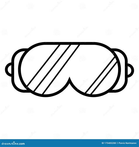 Swim Goggles Icon Vector Illustration Stock Illustration Illustration