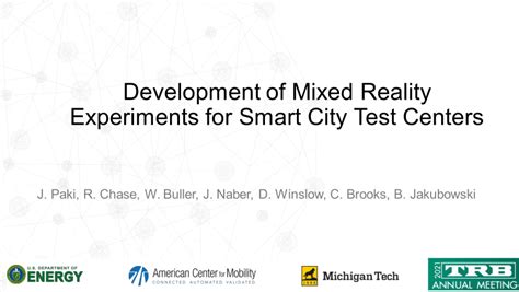 Pdf Development Of Mixed Reality Experiments For Smart City Test