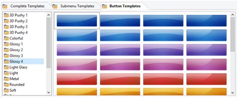 Easy Button Menu Maker Pro HTML Widget Software 15 PC