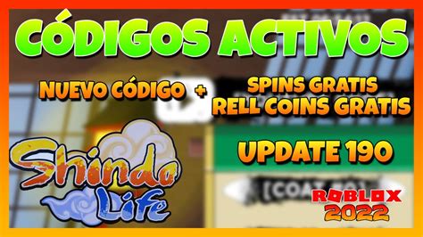 Nuevo código CODIGOS activos de SHINDO LIFEUpdate 190 Códigos de