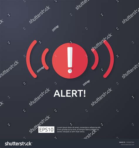 Attention Warning Attacker Alert Sign Exclamation Stock Vector Royalty