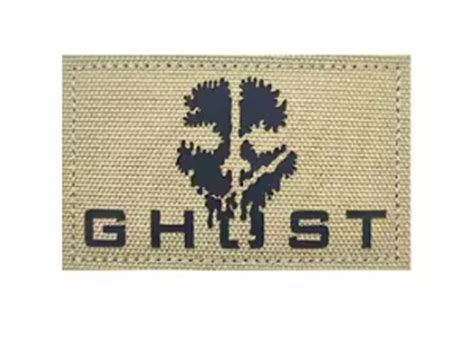 Patch Ghost Tan Fonted