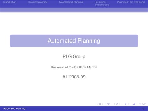 Automated Planning