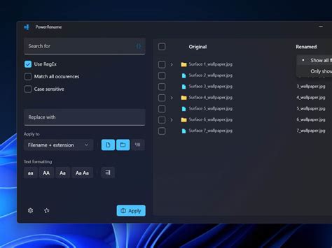 PowerToys PowerRename Tool Is Also Getting A Windows Inspired Makeover OnMSFT