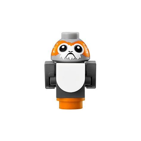 Lego Porg Dark Gris Ailes Dark Gris Queue Blanc Poitrine