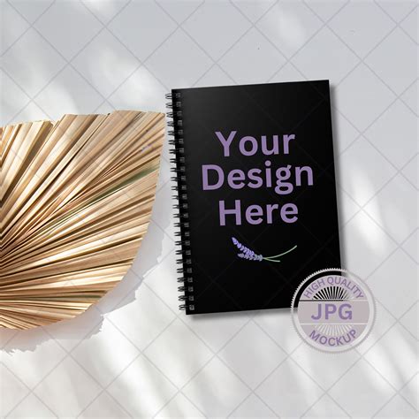 Spiral Notebook Mock Up Notebook Mockup Diary Mockup Journal Notepad
