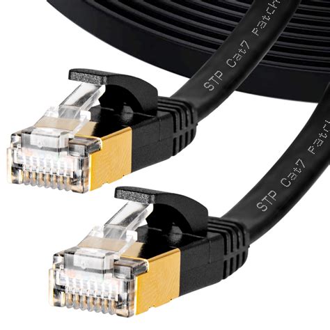 Мрежов кабел Vayox Lan интернет кабел 15 м Cat 7 S Ftp Ethernet Rj45 конектор широко