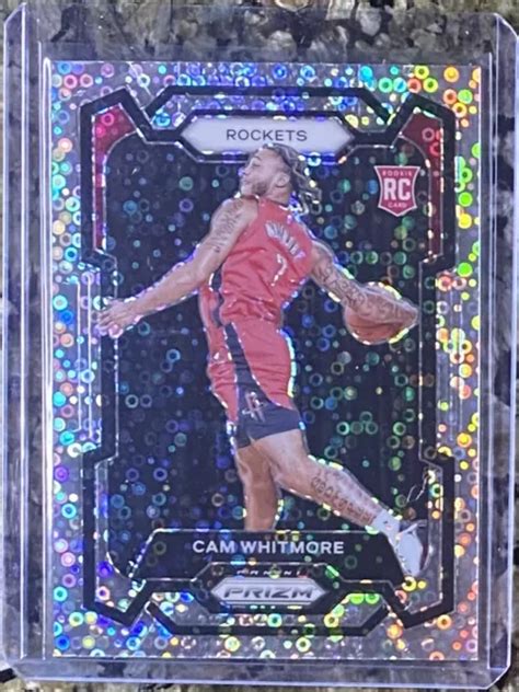 Panini Prizm Fast Break Cam Whitmore Argento Discoteca Rookie Razzi Rc Eur