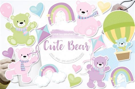 Cute Bear Graphic By Prettygrafik · Creative Fabrica