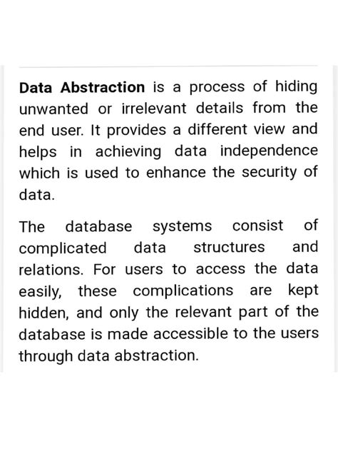 Data Abstraction And Their Levels Pdf