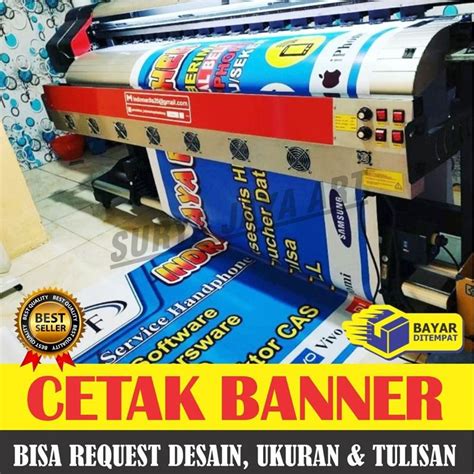 Jual Cetak Spanduk Konter Banner Warung Banner Toko Uk 3x1m Shopee Indonesia