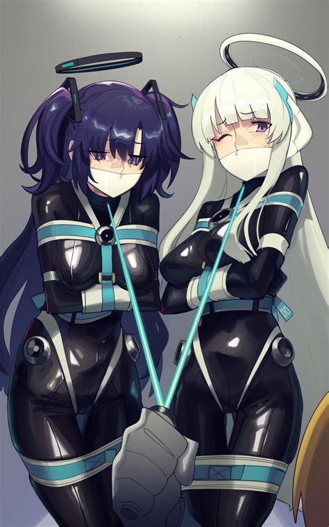 Cad Caddo Noa Blue Archive Yuuka Blue Archive Blue Archive Commission Highres 1other