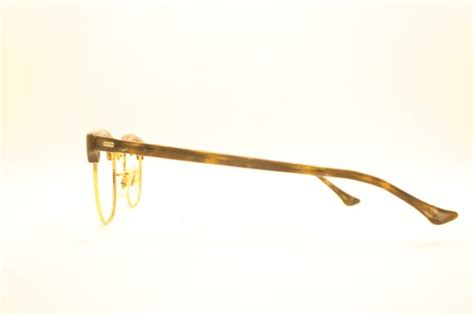 Tortoise Vintage Browline 1950s 1960s Eyeglasses Gem