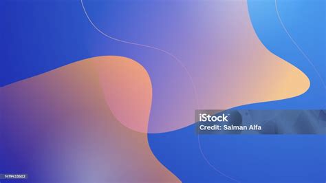 분홍색과 주황색 노란색의 네온 그라디언트가있는 추상 파란색 배경 벡터 일러스트 레이 션 0명에 대한 스톡 벡터 아트 및 기타 이미지 0명 개념 개념과 주제 Istock