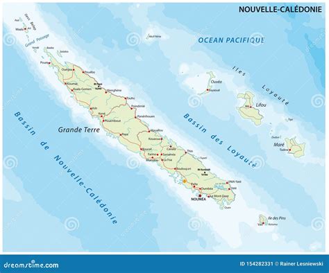 French New Caledonia Caledonia Map Yqdc