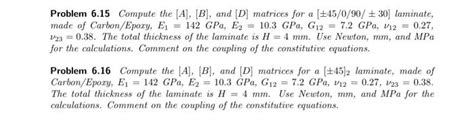 Solved Problem 6 15 Compute The A B And D Matrices Chegg Com