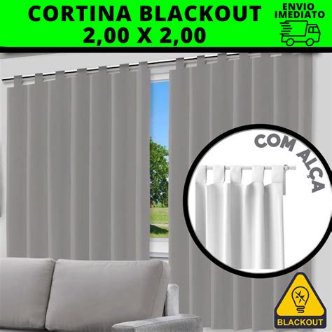 Cortina Blackout Película Cinza Cortina Blackout Sala Quarto 200x200m