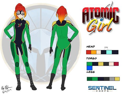 Atomic Girl Reference Sheet 2023 By Sentinelcorpscomix On Deviantart