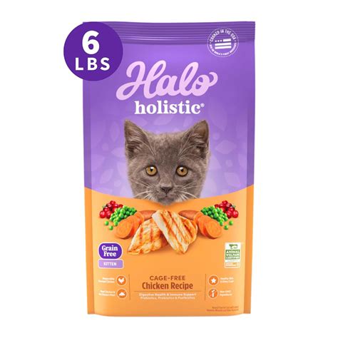Halo Holistic Dry Cat Food For Kittens Chicken And Chicken Liver