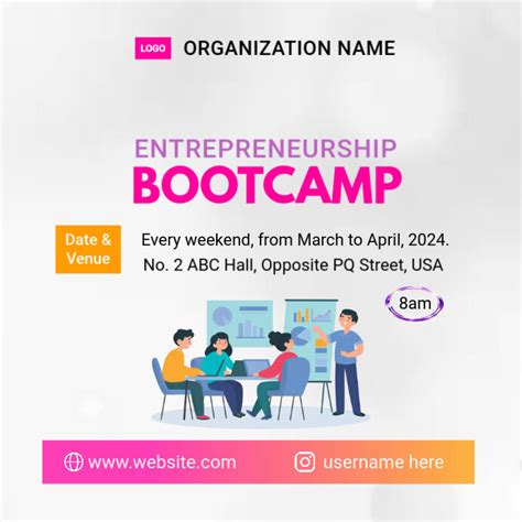 Bootcamp Flyer Design Template Postermywall