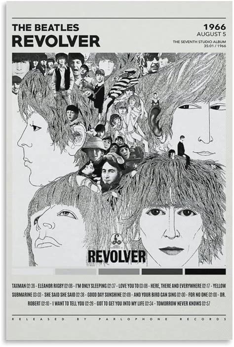 The Beatles Album Revolver Poster The Beatles Poster Music T Living Room Bedroom Decorative