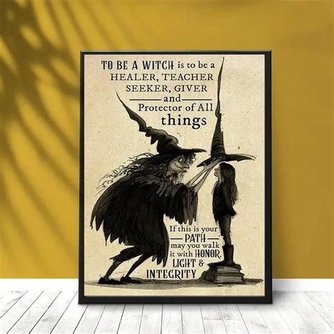 Witchcraft Poster Perfect T Kitchen Witches Home Decor Temu