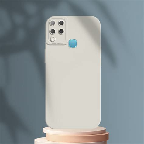 เคส Infinix Hot 10s Square Soft ซิลิโคนคลุมทั้งหมดกล้องกันกระแทกเคส