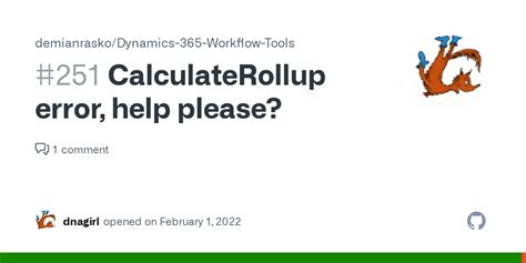 Calculaterollup Error Help Please · Issue 251 · Demianraskodynamics