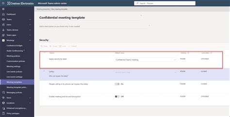 How To Configure Sensitivity Labels For Teams Meetings Espc