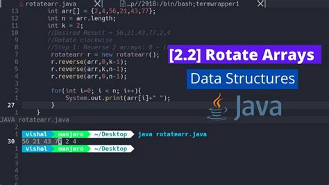 22 Rotate Array In Java Youtube