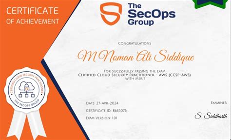 M Noman Ali Siddique On Linkedin Ccsp Cloudsecurity Infosecurity